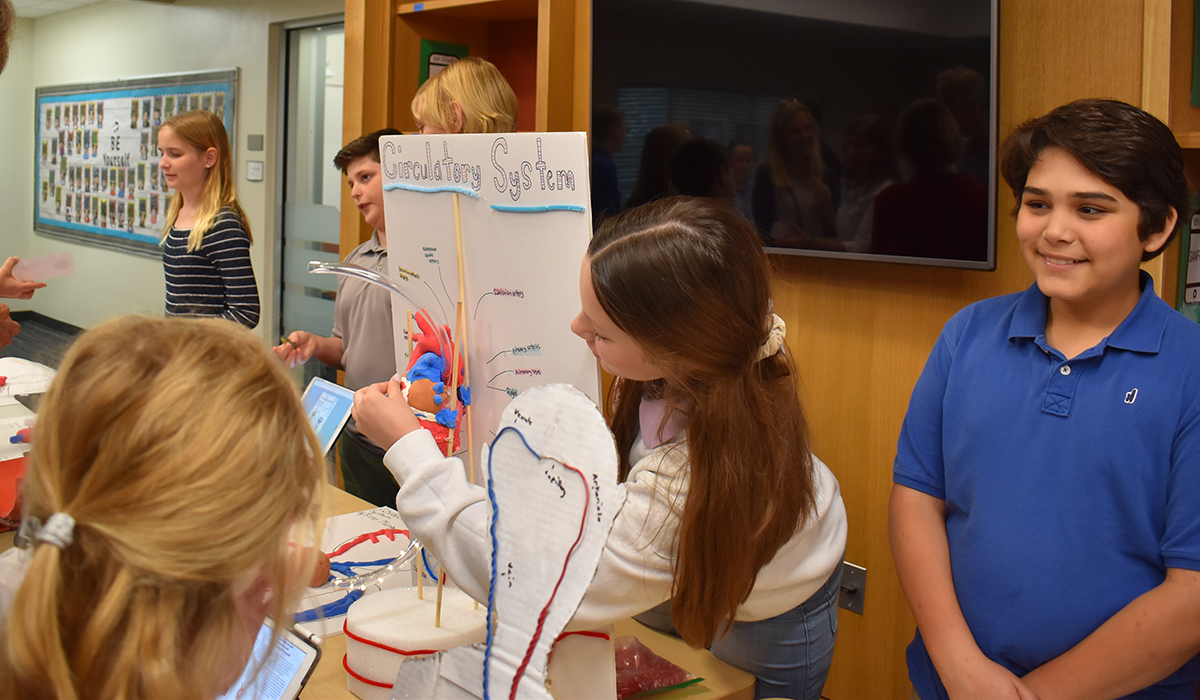 Sixth Grade Students Venture Inside Human Systems